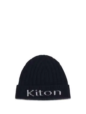 Kiton Wool Beanie Hat - Blue