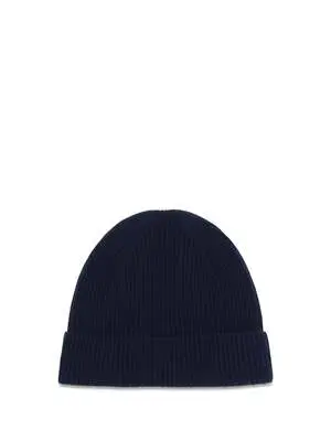 Kiton Wool Beanie Hat - Blue