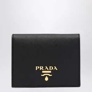 Prada Saffiano Leather Small Wallet - Black