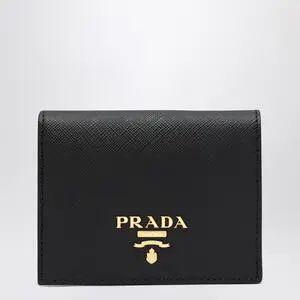 Prada Saffiano Leather Small Wallet - Black