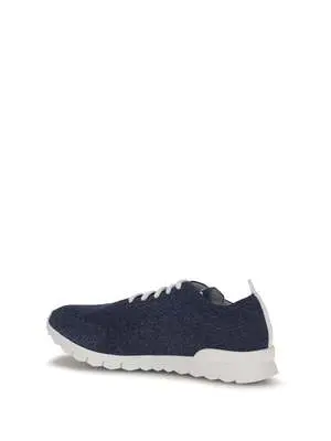 Kiton Fabric Sneakers - Blue