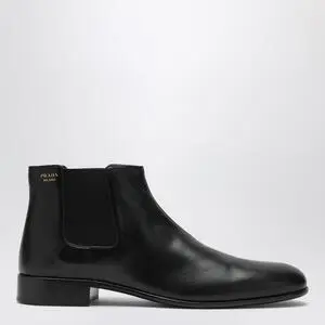 Women's Black Leather Ankle Boots
