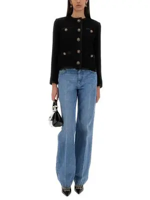 Dolce & Gabbana Single-breasted Tweed Bouclé Short Jacket