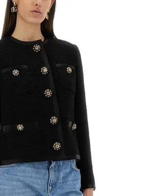 Dolce & Gabbana Single-breasted Tweed Bouclé Short Jacket