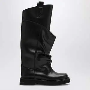 Attico Leather La Passeggiata Boots - Black