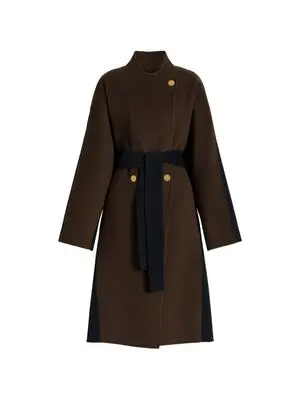 Alberta Ferretti Long Coat - Multicolor