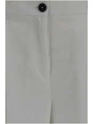 TOTEME Tailored Cotton Pants - White