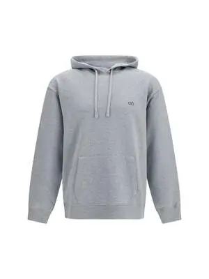 Valentino Garavani Vlogo Signature Hoodie - Gray