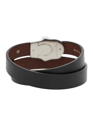 Alexander McQueen Leather Skull Bracelet - Multicolor