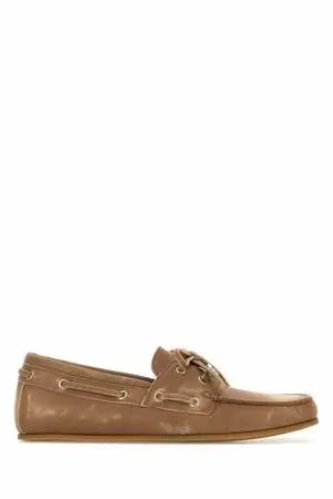 Gucci Leather Loafers - Brown