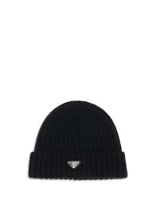 Prada Virgin Wool Beanie Hat