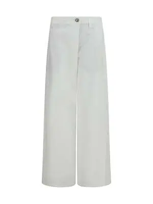 Brunello Cucinelli Cotton Pants - White
