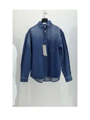 Dior Jacket Denim Stampa Laser Laterale - Blue