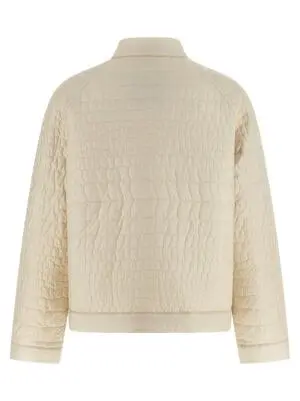 Moncler Aubrietaa Quilted Down Jacket - Cream