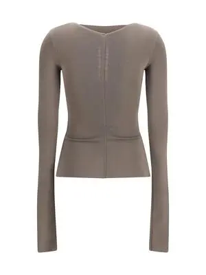 Rick Owens Temple Fitted Top - Gray