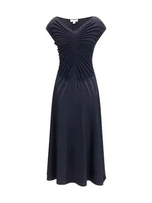Alaïa Wool Shaping Dress - Blue
