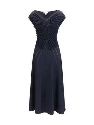 Alaïa Wool Shaping Dress - Blue