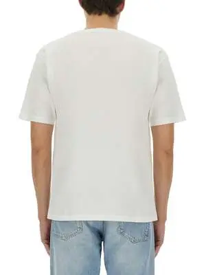 Valentino Garavani Cotton T-shirt With Chez Print - White