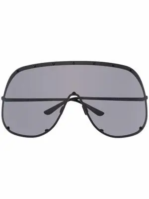 Rick Owens Oversized Metal Shield Sunglasses - Multicolor