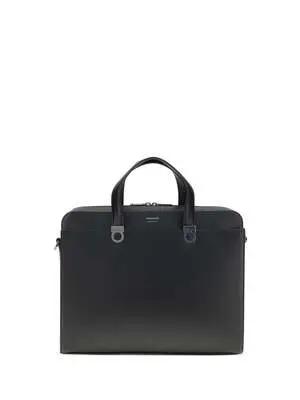 FERRAGAMO Gancini Briefcase - Black