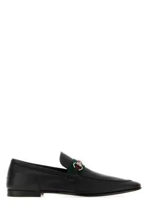 Gucci Leather Como Loafers - Black