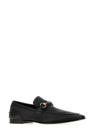 Gucci Leather Como Loafers - Black