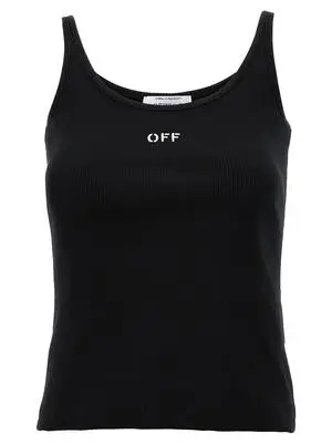 Off-White Off Stamp' Top - Black
