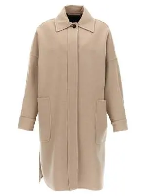 Max Mara Baruffa Cashmere Coat - Cream