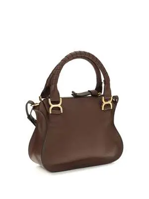 Chloé Marcie Leather Handbag - Brown