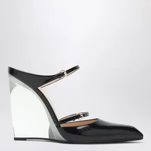 Gucci Sabots With Transparent Wedge - Black
