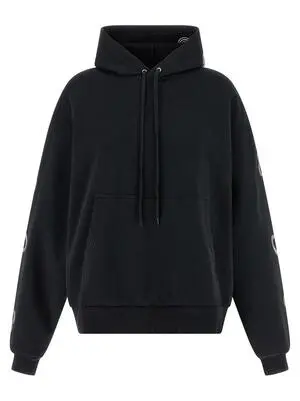Balenciaga Cursive' Hoodie - Black