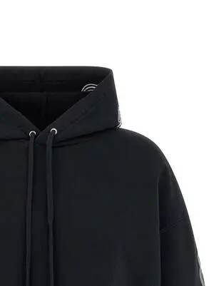 Balenciaga Cursive Fleece Hoodie - Black