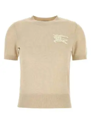 Burberry Sand Wool Blend Sweater - Brown
