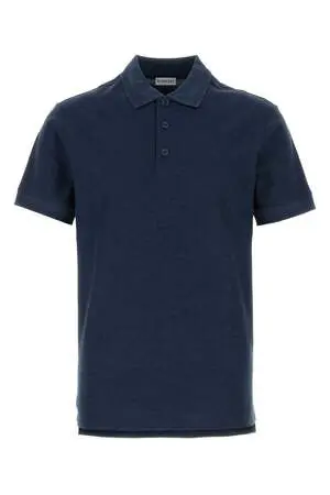 Burberry Navy Piquet Polo Shirt - Blue