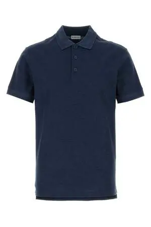 BURBERRY Burberry Men Navy Blue Piquet Polo Shirt