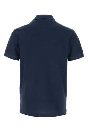 Burberry Navy Piquet Polo Shirt - Blue