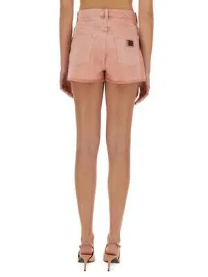 Dolce & Gabbana Denim Shorts - Pink