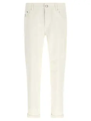 Brunello Cucinelli Traditional Fit Jeans - White