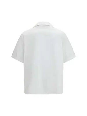 Valentino Garavani Cotton Poplin Bowling Shirt With Vgold