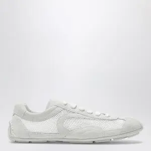 Prada Montecarlo Re-edition 2005 Sneakers In Leather And Mesh - White