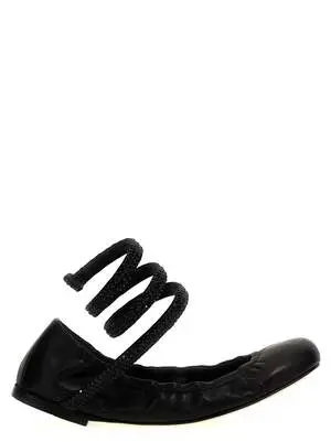 Rene Caovilla Cleo Ballet Flats - Black