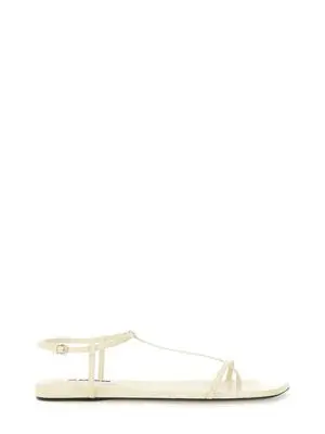 JIL SANDER Leather Sandal - Cream