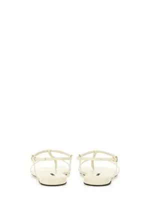 JIL SANDER Leather Sandal - Cream