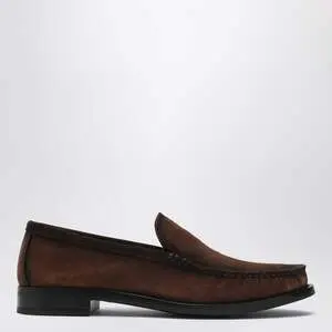 Prada Suede Leather Loafers - Brown