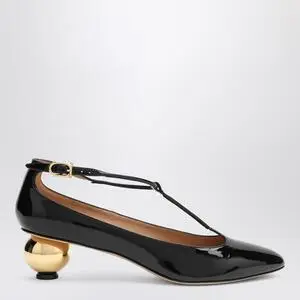 FERRAGAMO Patent T-strap Decollete