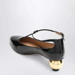 FERRAGAMO Patent T-strap Decollete