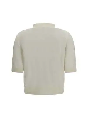 Balmain Wool Polo With Vintage Buttons