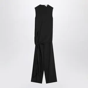 Alaïa Full Jumpsuit With A Belt At The Waist - Black