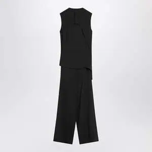Alaïa Full Jumpsuit With Belt - Black