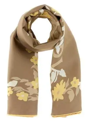 Burberry Beige Silk Foulard - Brown